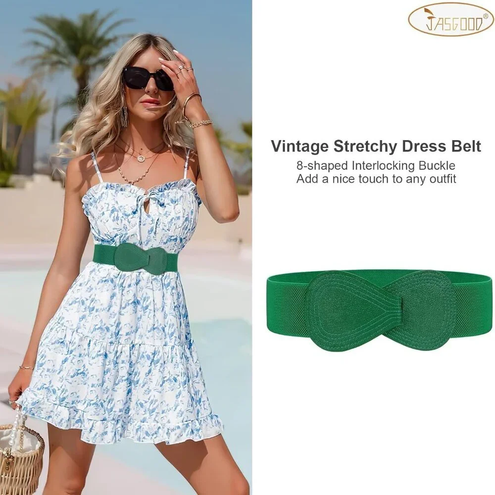 Accessories | Women Stretchy Belts For Dress Vintage Wide Elastic Waist ...